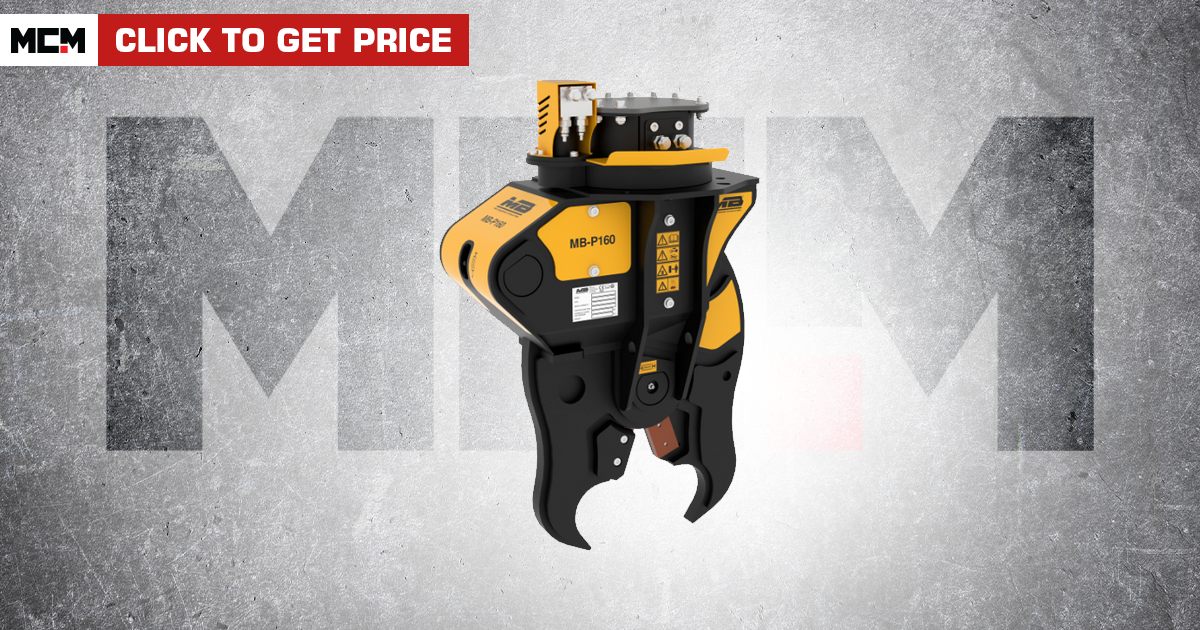 MB-P160 Demolition Pulverizer for Mini Excavators & Backhoes